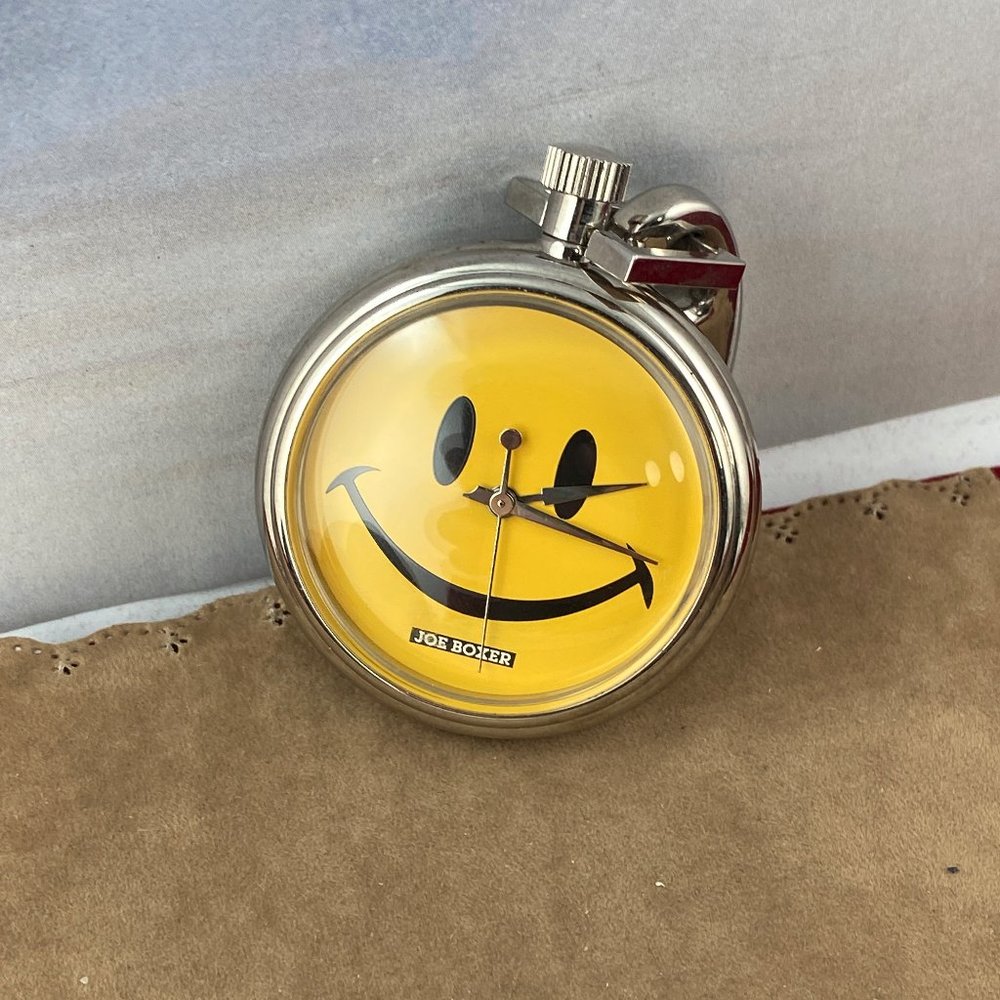 Joe Boxer Smiley Face Pocket Watch - Gem